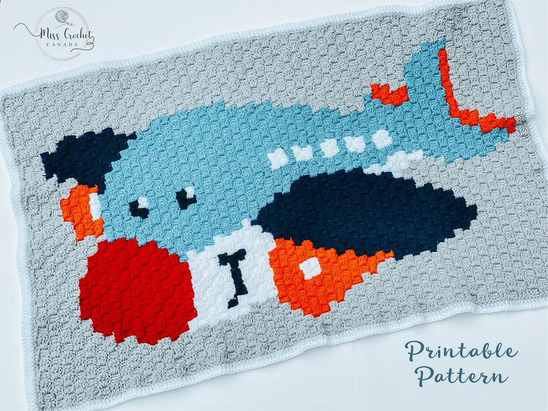 C2C Plane Graph - INSTANT DOWNLOAD - Crochet Graph - Crochet Pattern ...