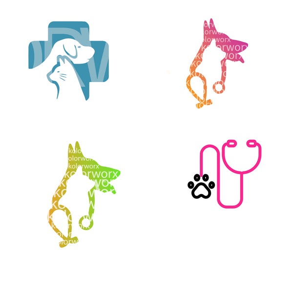 Veterinary Logo Svg - Etsy