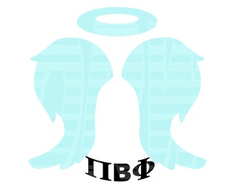 Angel Wings Pi Phi | Etsy