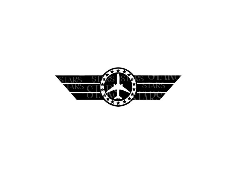 Pilot Logo Svg File AVIATION Airplane - Etsy Australia
