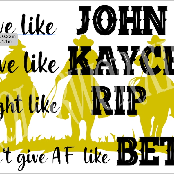 Yellowstone Kayce Svg Etsy