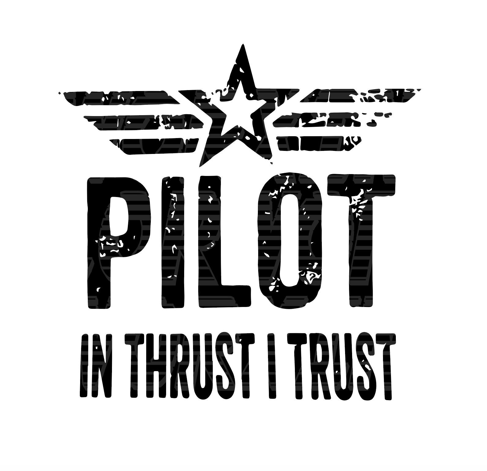 PILOT in Thrust I Trust Aviation SVG Png File - Etsy Canada