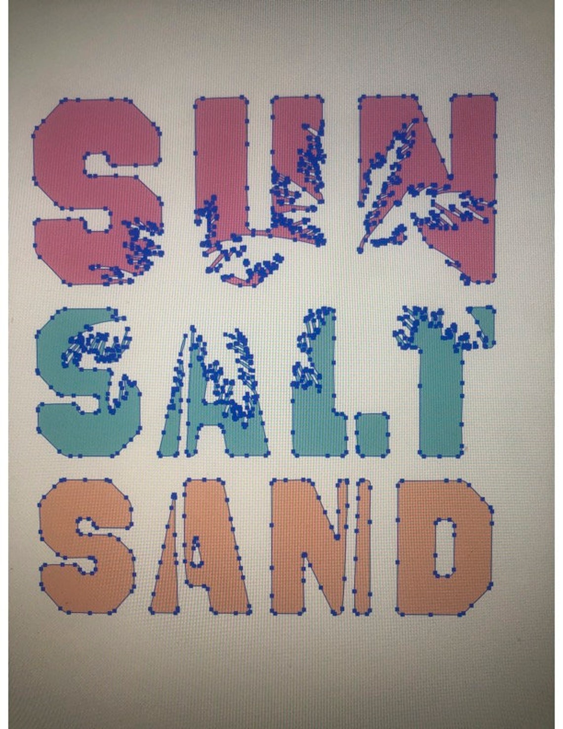 SUN Salt Sand Beach Vacation Svg File Palm Trees - Etsy