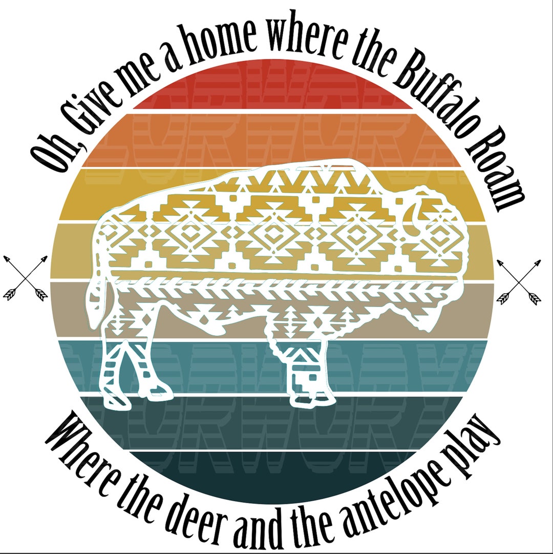 Buffalo Serape Art SVG Png File Tribal - Etsy