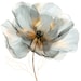 10 Abstract Flower Clipart | Abstract Flower Print | Gold Silver ...