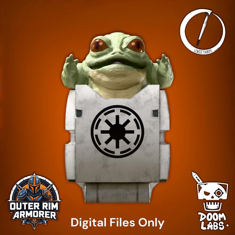 Life-size Baby Rotta Hutt and Clone Trooper Cosplay Backpack - 3D Model ...