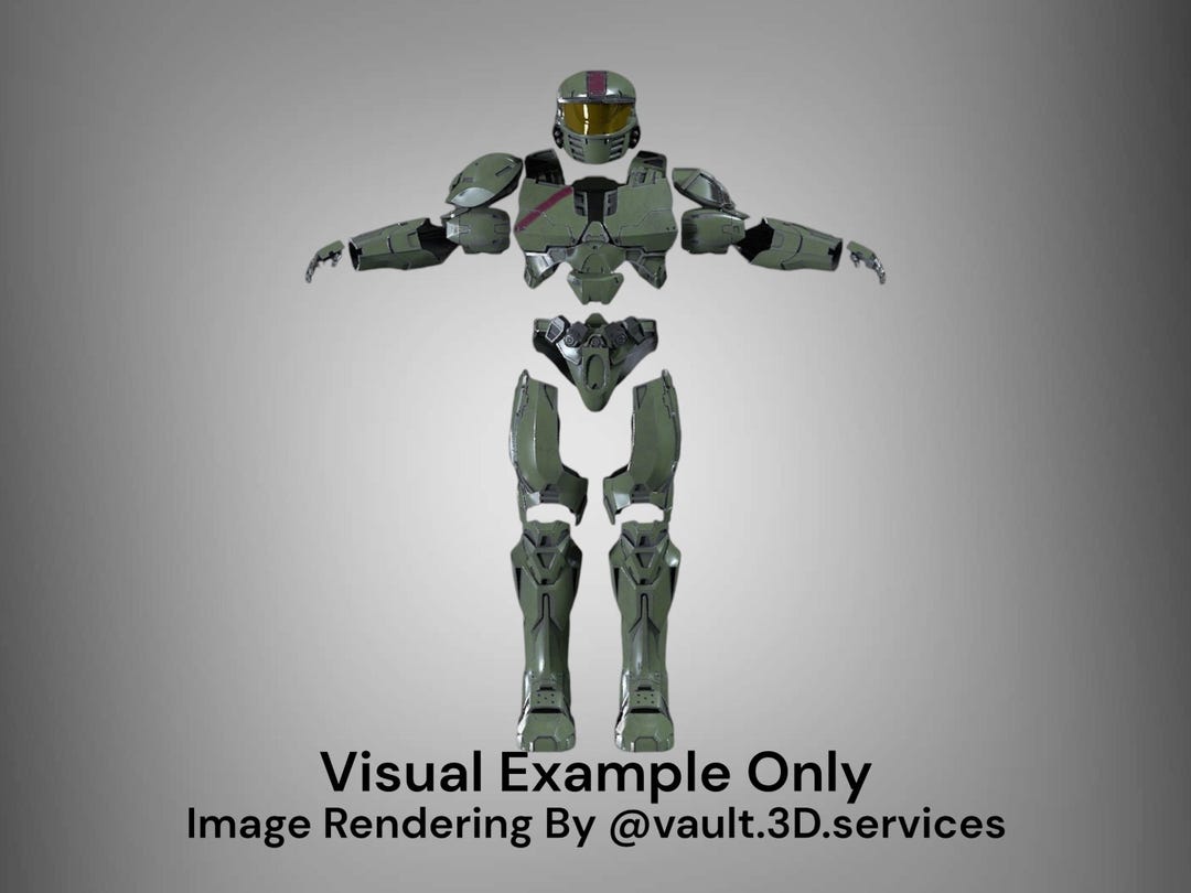 Casco y armadura de asalto motorizados Spartan Mark IV MJOLNIR DIY ...