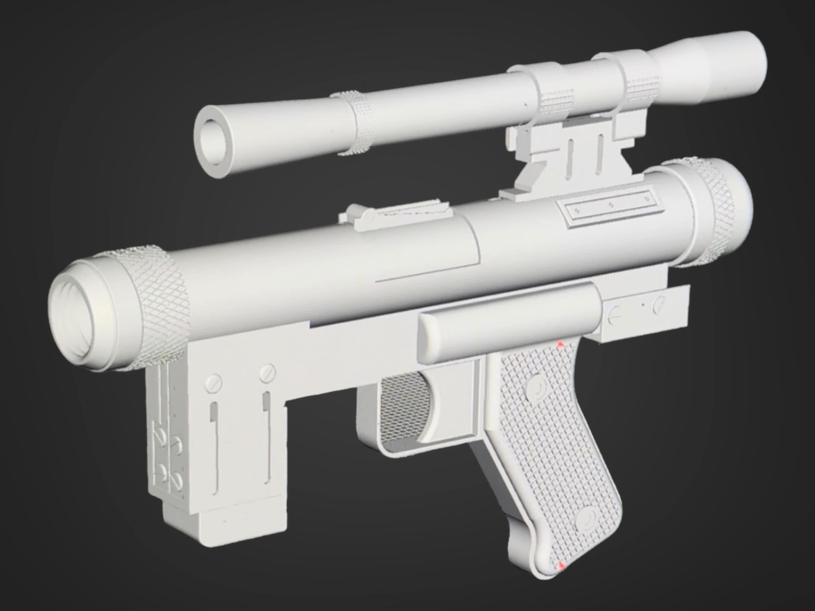 Lando Calrissian's SE-14R Custom Blaster Star Wars DIY - Etsy