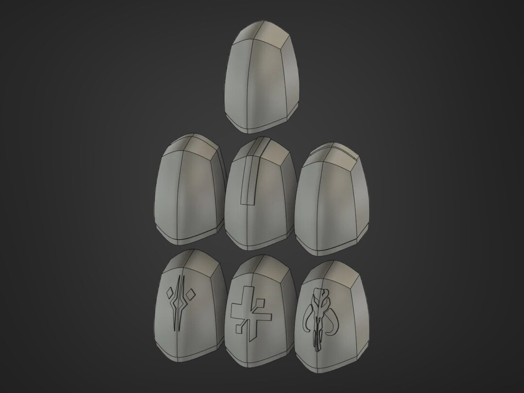 The Banshee Mandalorian Shoulder Armor - DIY - Etsy