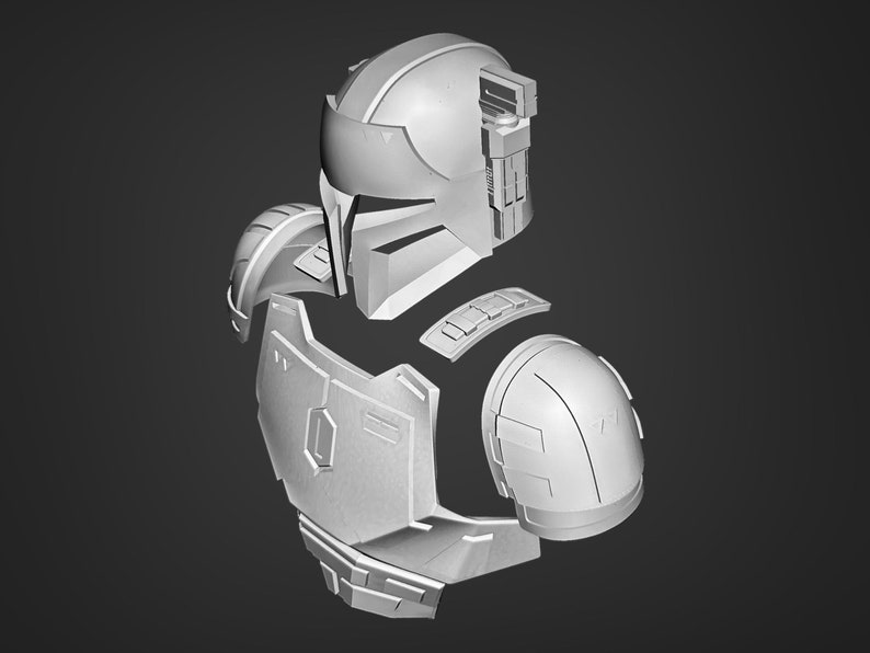 The Juggernaut Armor A Heavy Mandalorian Armor - DIY 3D Printed - Etsy