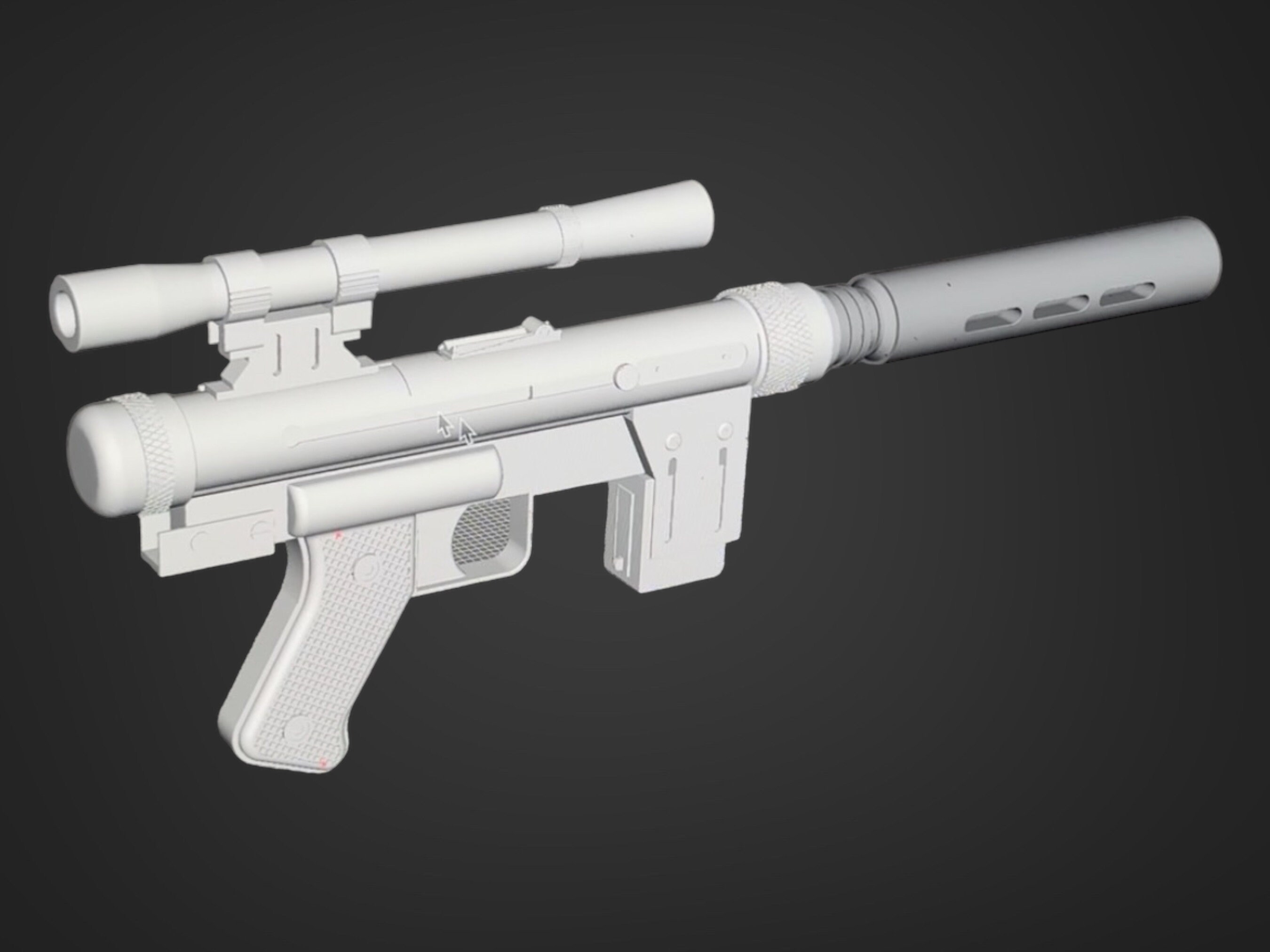 Lando Calrissian's SE-14R Custom Blaster Star Wars DIY - Etsy