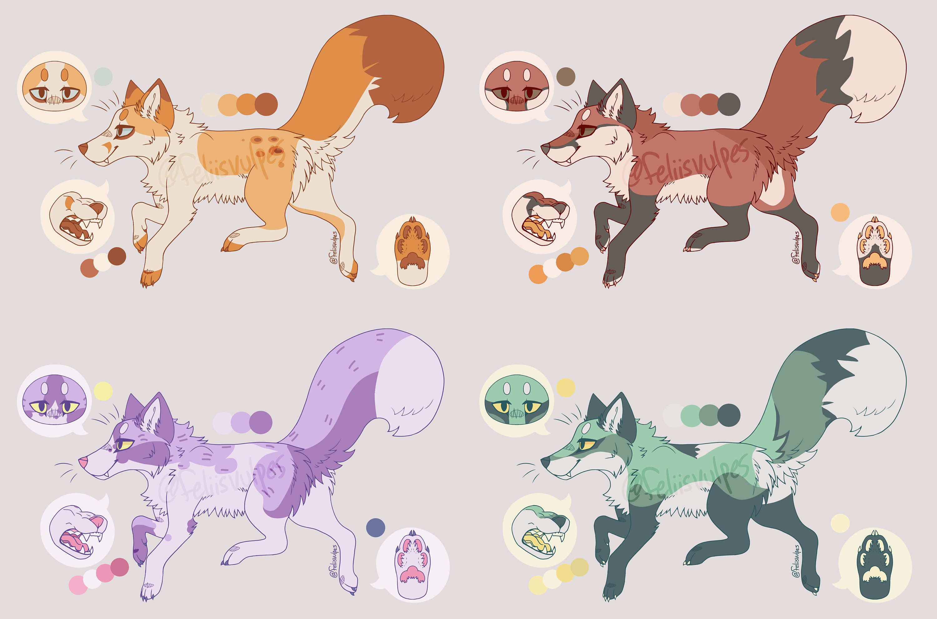 Digital Art & Collectibles Feral Furry Adoptable Adopt Drawing ...