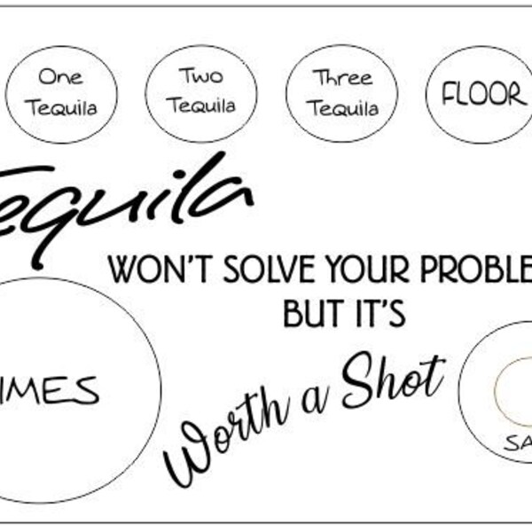 Worth a Shot Tequila Svg - Etsy