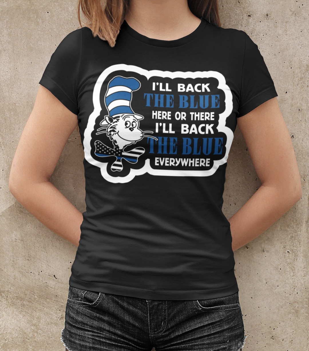 BACK THE BLUE | Ill Back the Blue | Back the Blue Svg | I Back the Blue ...