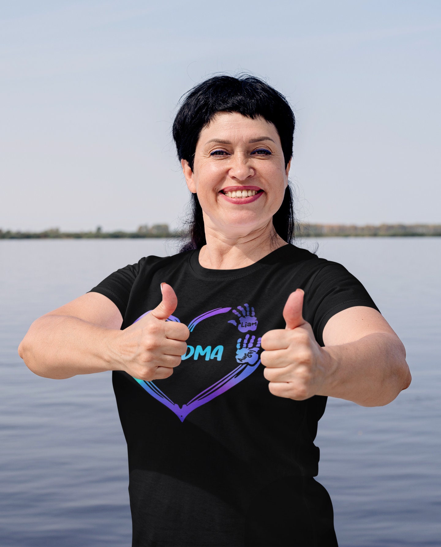 INFINITY BUTTERFLY HEART Personalizable Purple Blue - Etsy