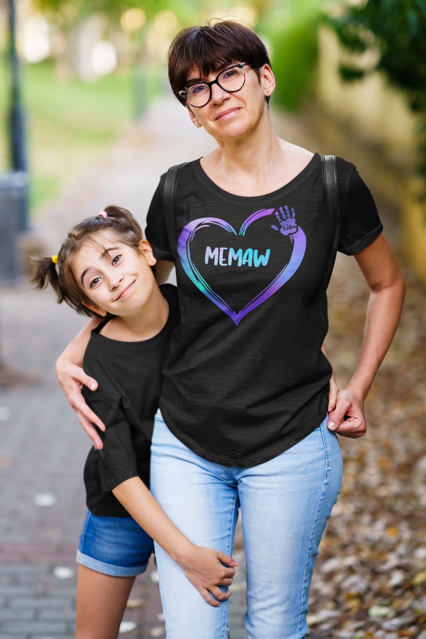 PERSONALIZABLE GRANDMA HEART Purple Grandma Heart Design - Etsy