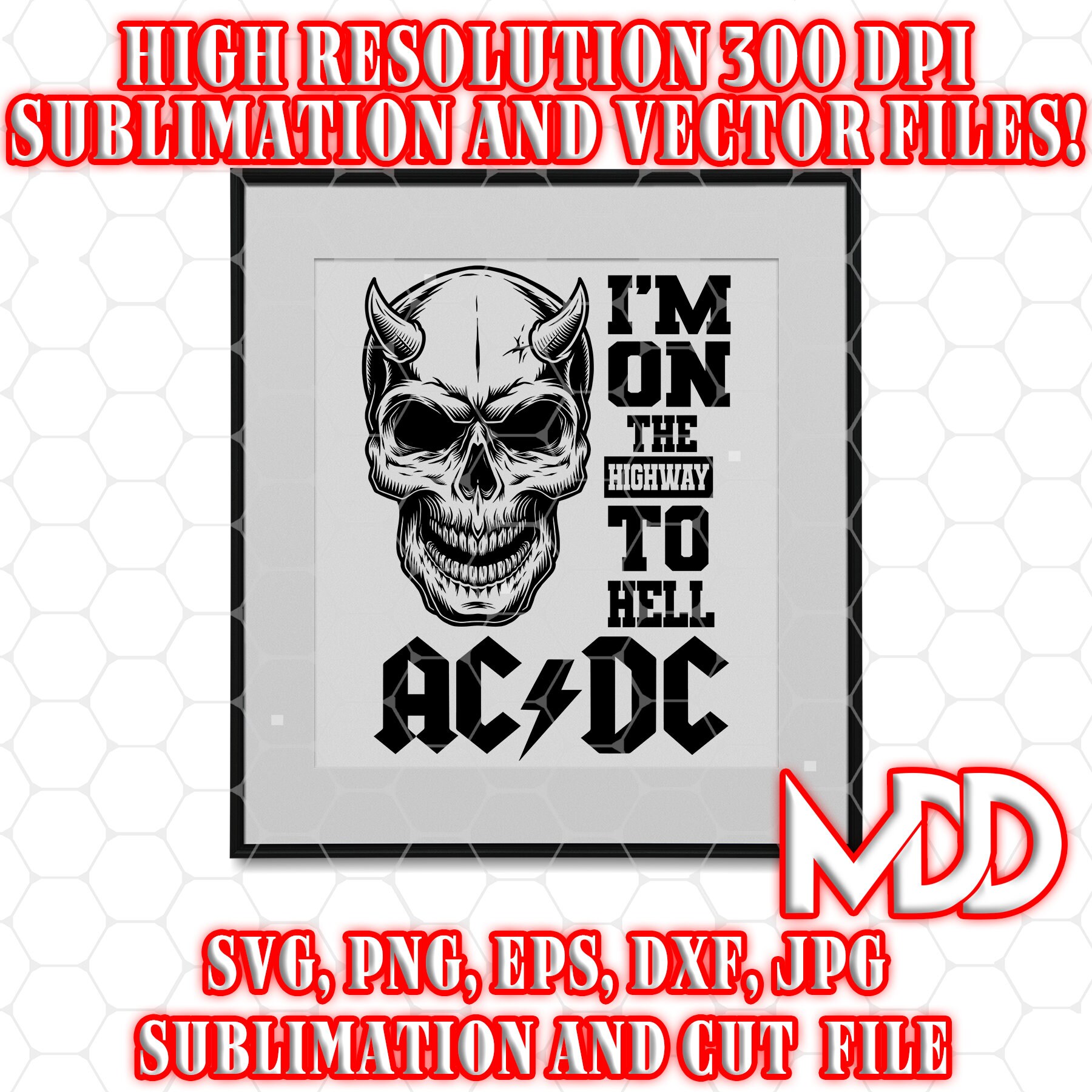 Drawing & Illustration Svg Pdf Classic Rock Svg Ac Dc Design Svg Hard ...