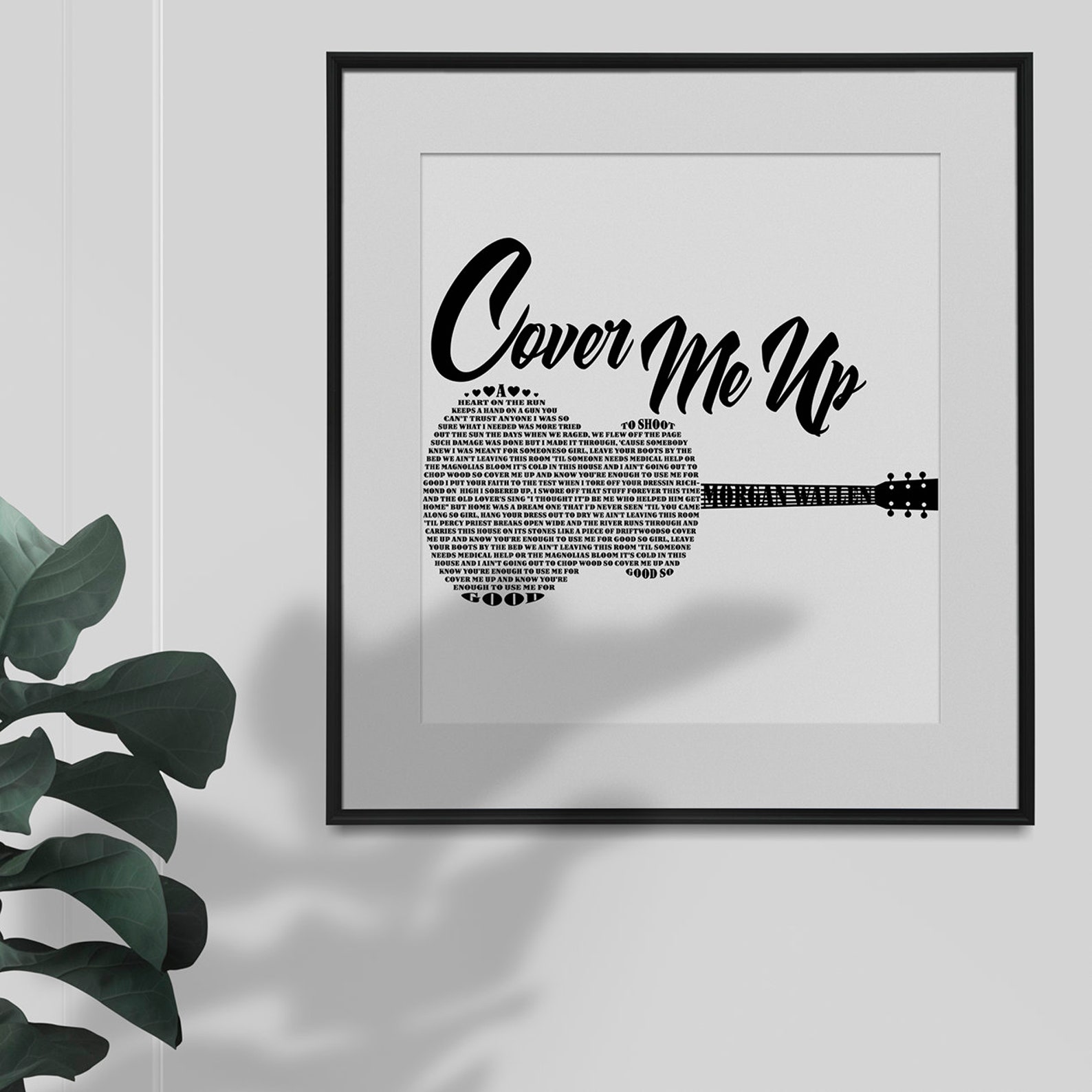WORD ART Country Music Guitar Lyrics | Svg | Pdf | Png | Eps | Png - Etsy