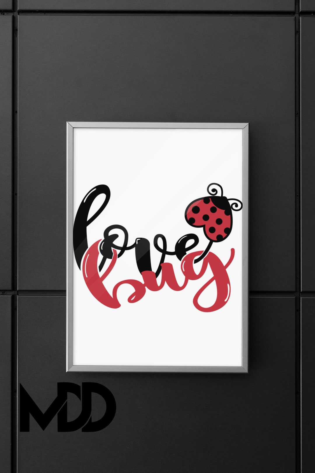 Love Bug Valentines SVG: Ladybug Clipart (digital Download) - Etsy