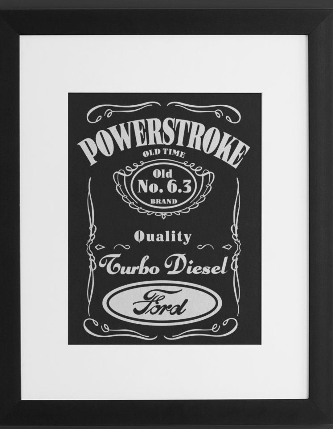 POWERSTROKE FORD DIESEL 6.3 | Turbo Label Design | Ford Svg | Truck ...