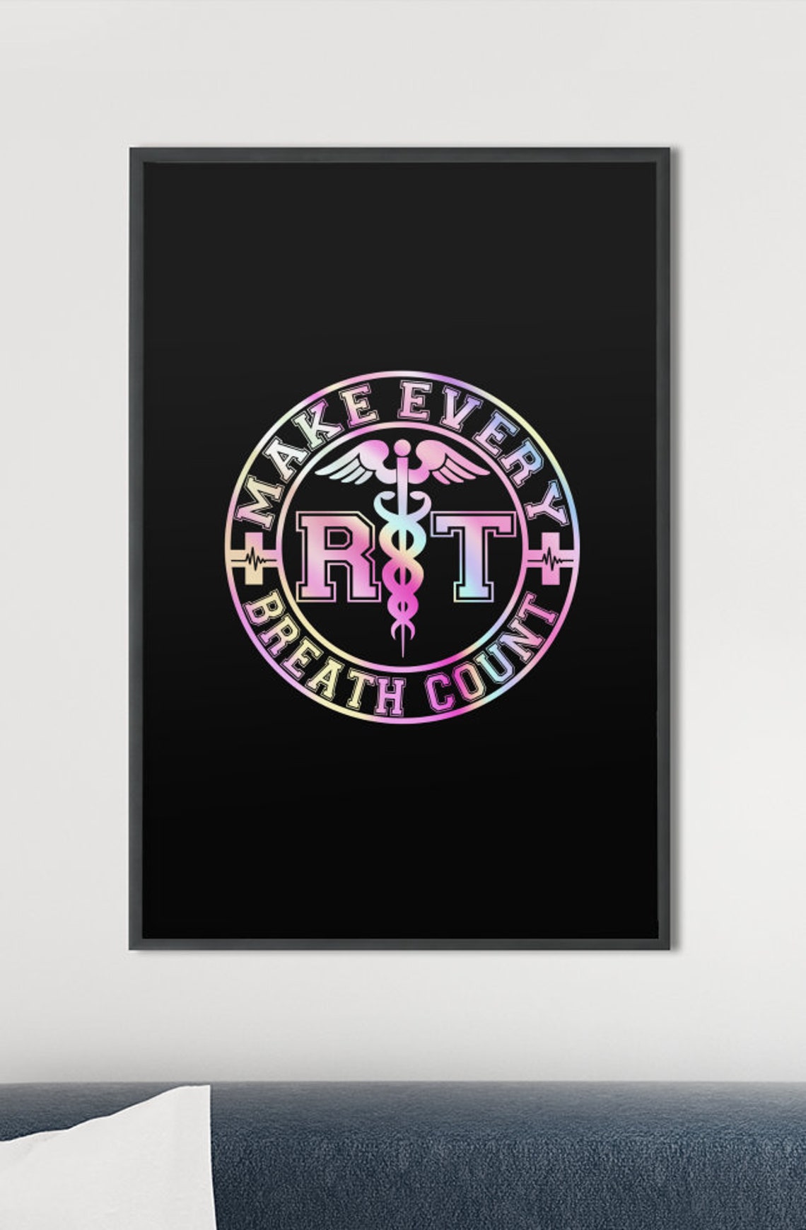 RESPIRATORY THERAPIST LOGO | Make Every Breath Count | Medic | Frontline Warriors | Essential ...