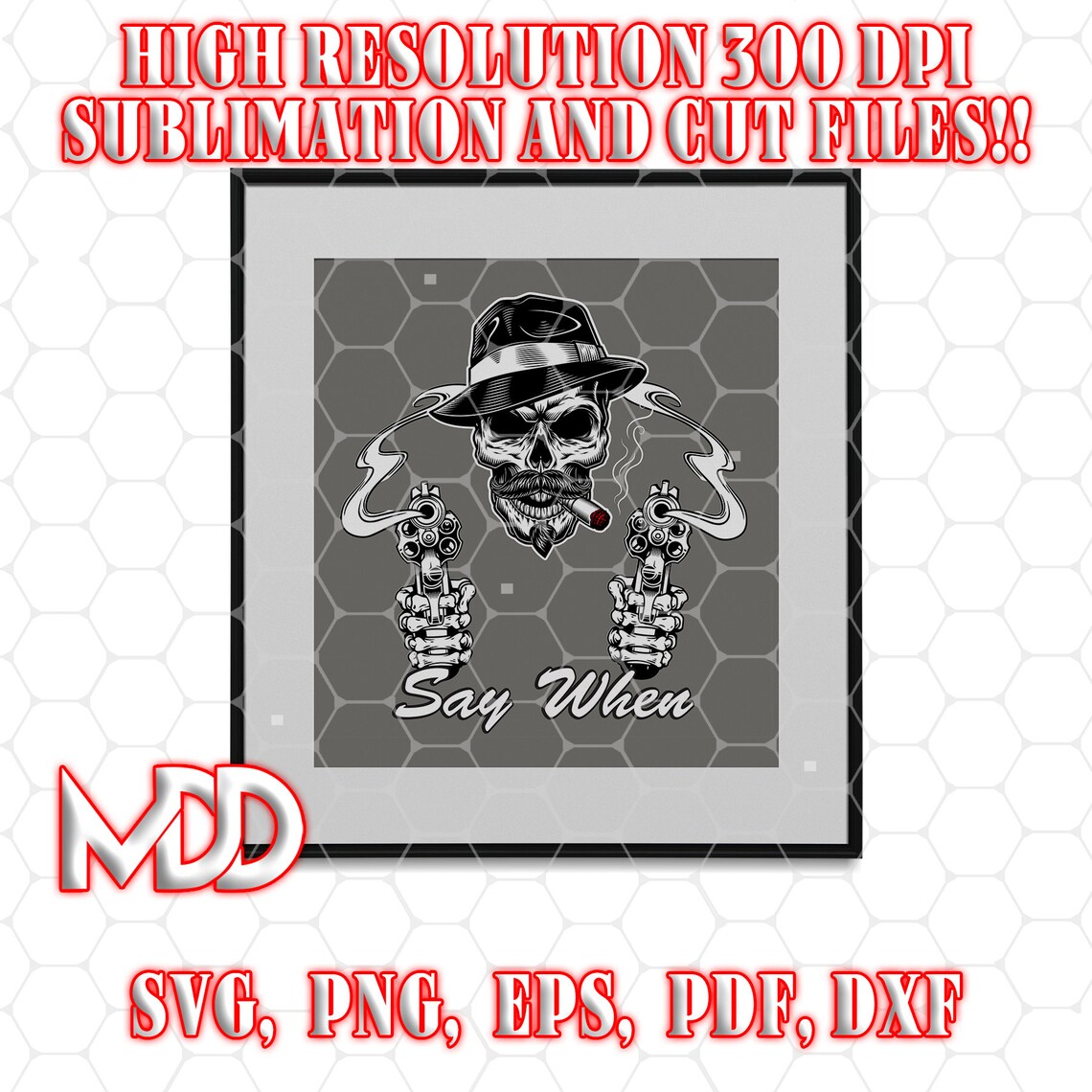 SAY WHEN Say When Doc Holliday Svg Say When Svg - Etsy