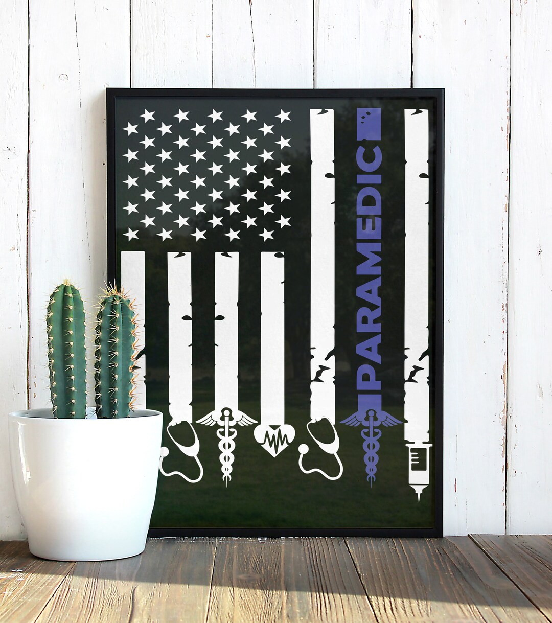 PARAMEDIC FLAG DESIGN | Emt Flag Svg | Essential Workers Svg | Medical ...