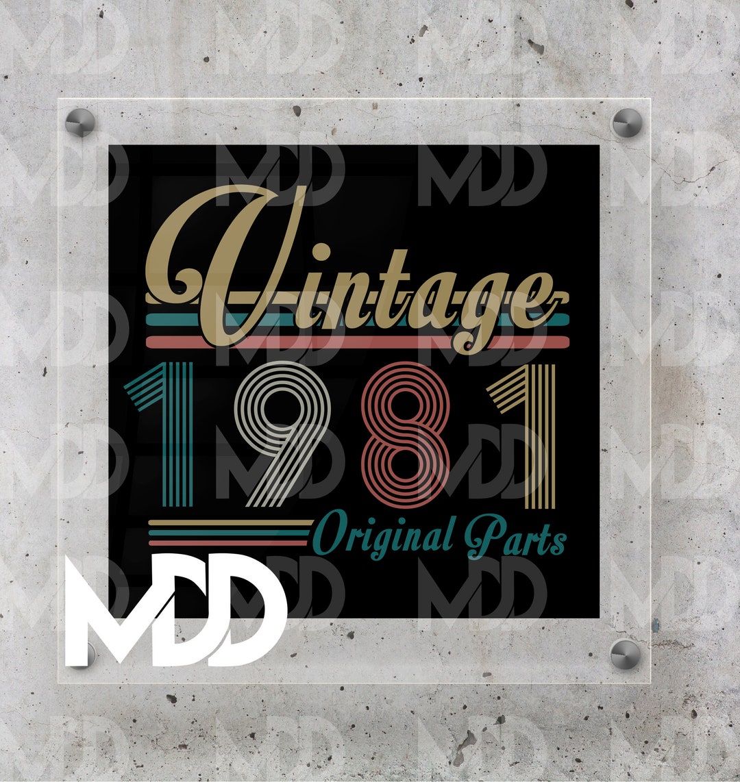 1981 Birthday Design: Vintage Original Parts (digital Download) - Etsy