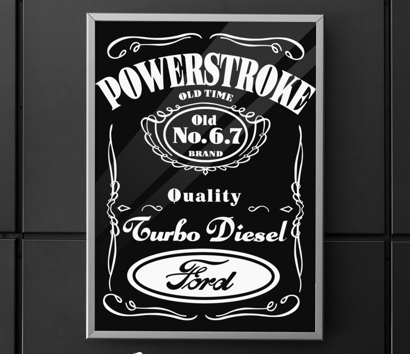 Ford Powerstroke Logo Black And White