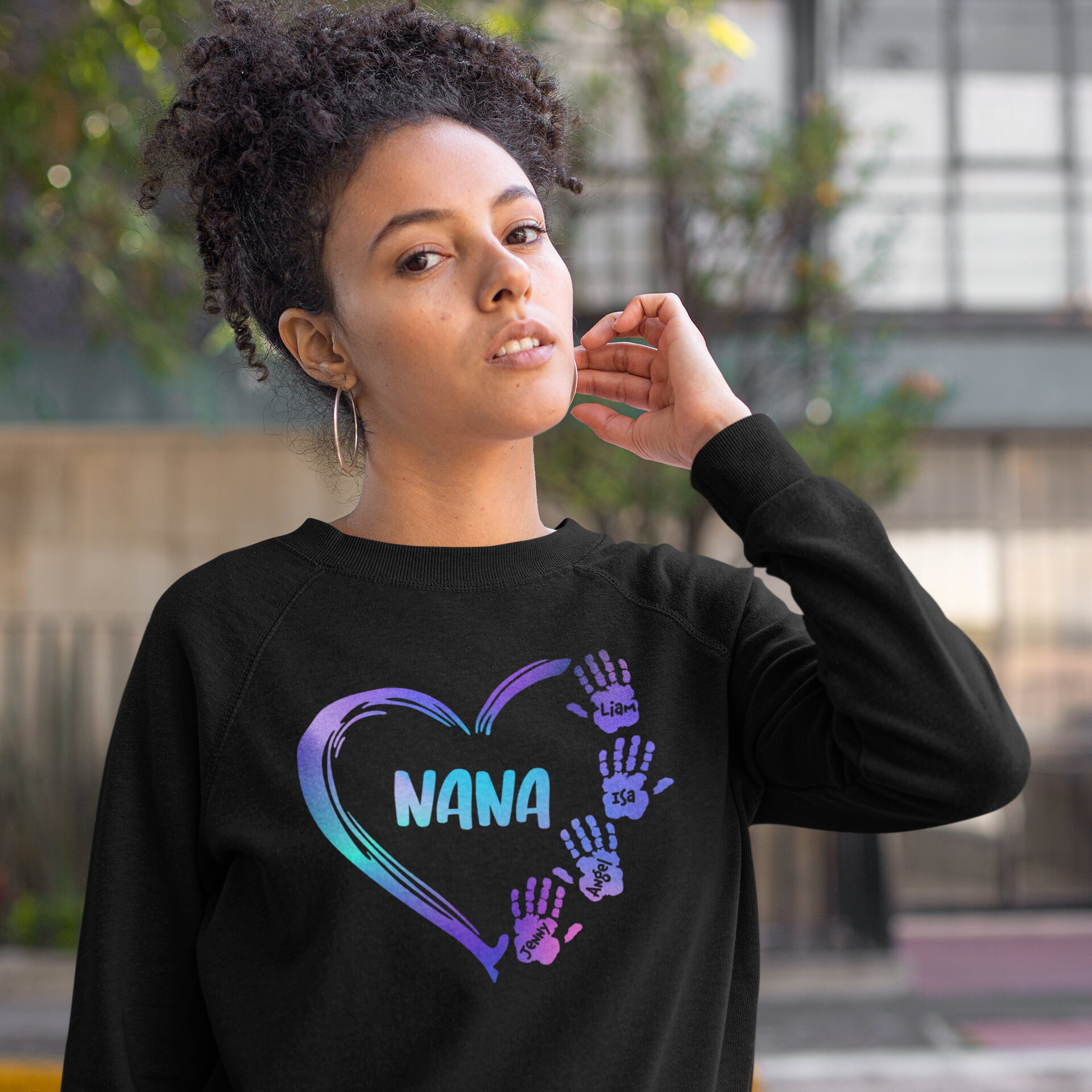 PERSONALIZABLE GRANDMA HEART Purple Grandma Heart Design - Etsy