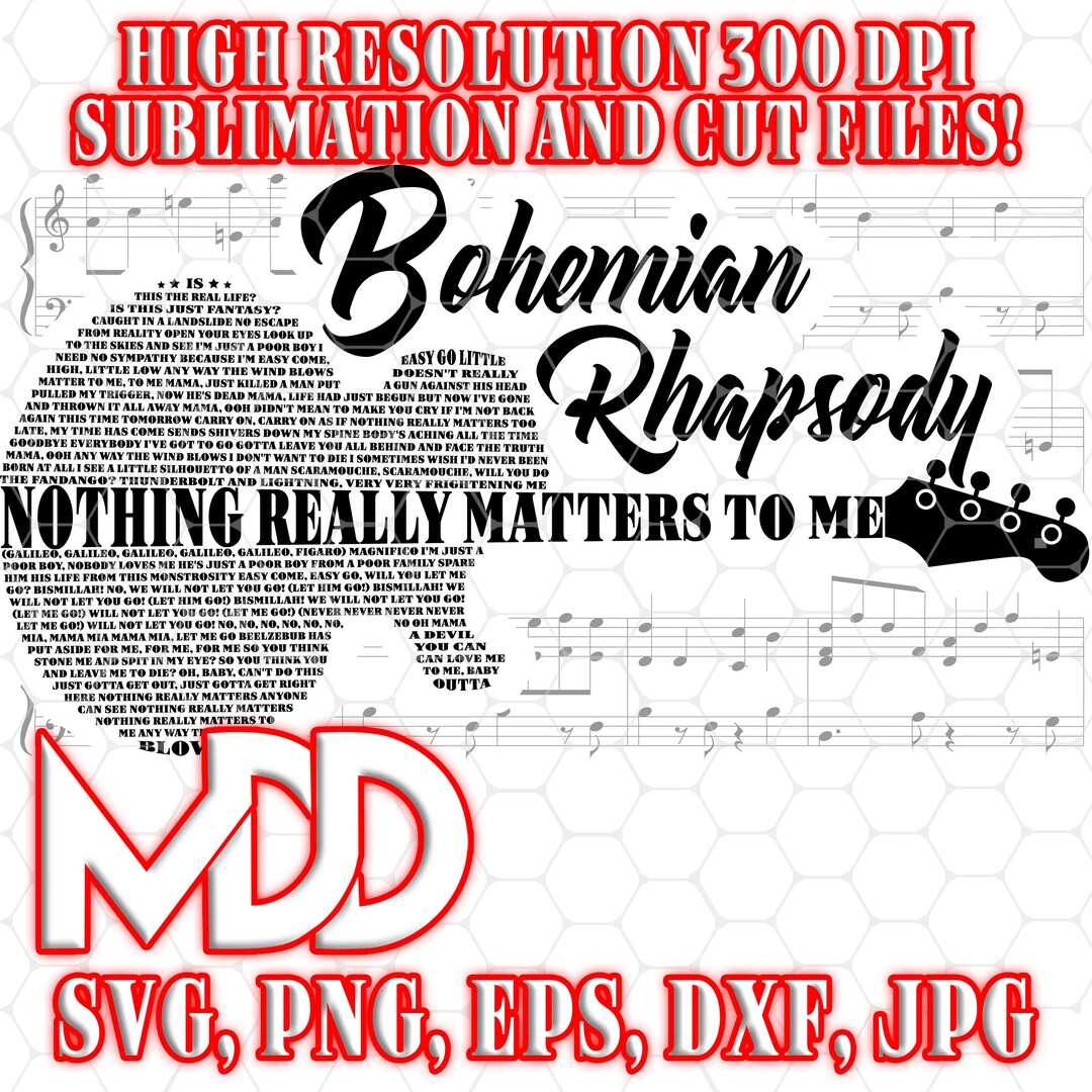 QUEEN SONG GUITAR Queen Svg Classic Rock Svg Queen Lyrics Svg Png Dxf ...