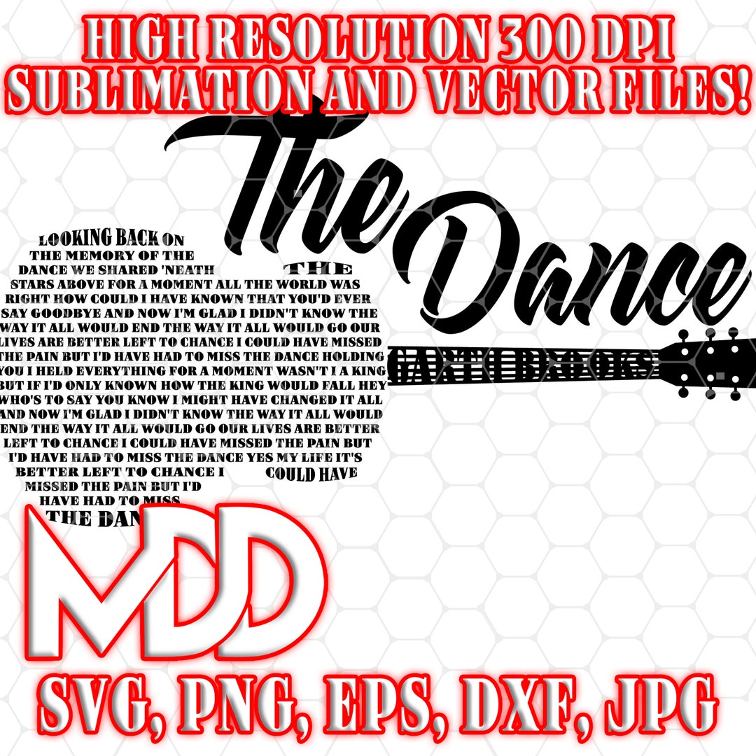 Dance Guitar SVG: Country Song Lyrics (digital Download) - Etsy