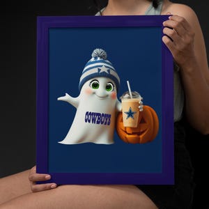 Dallas Cute Ghost With Bubble Tea 300 Dpi PNG - Etsy