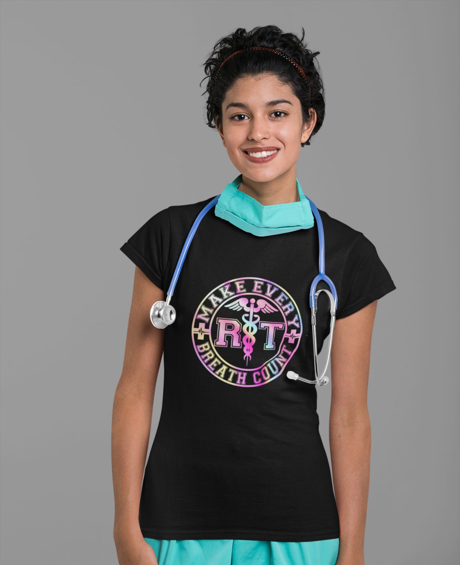 RESPIRATORY THERAPIST LOGO | Make Every Breath Count | Medic | Frontline Warriors | Essential ...