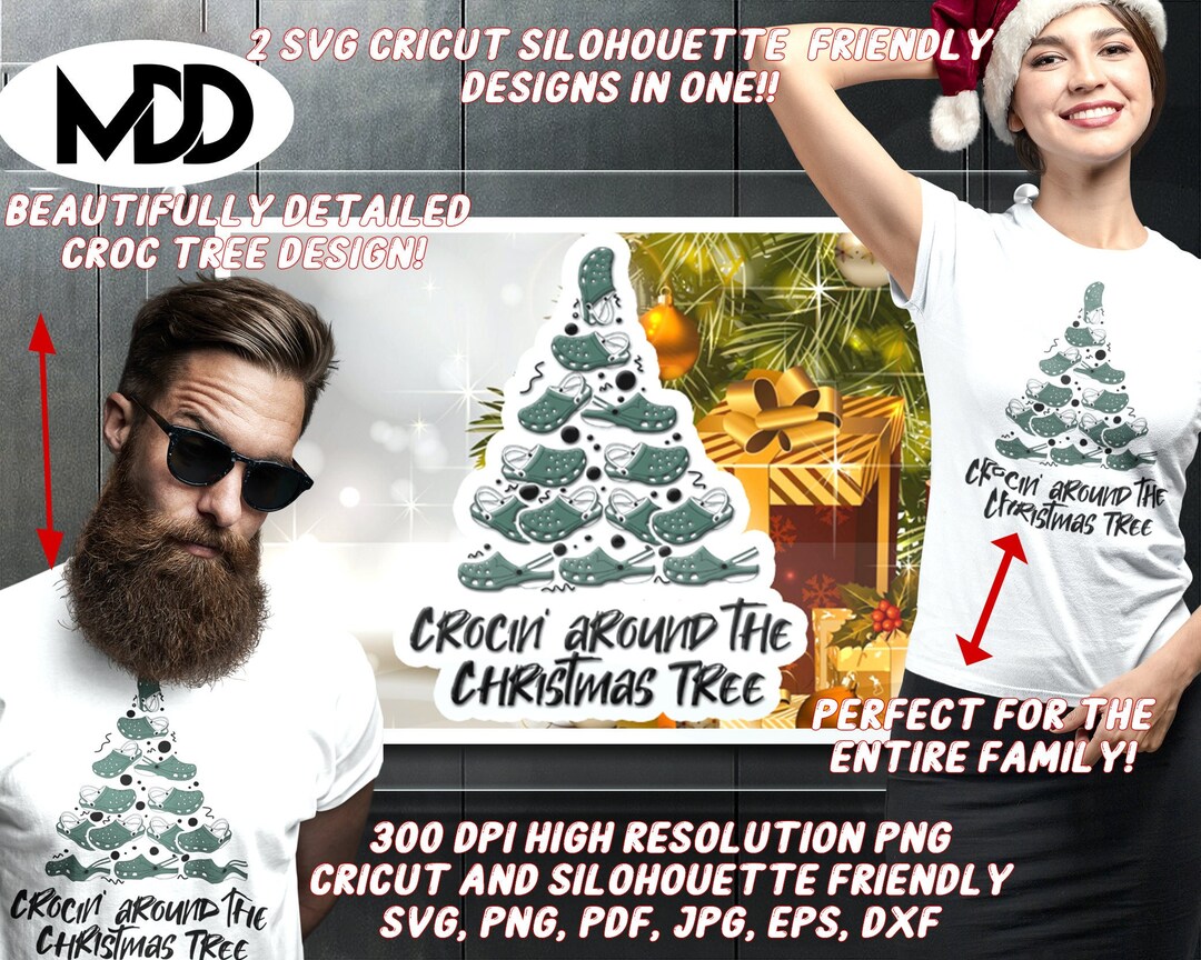 CROC CHRISTMAS TREE | Crocin Round the Tree 2021 Svg | Christmas Croc ...