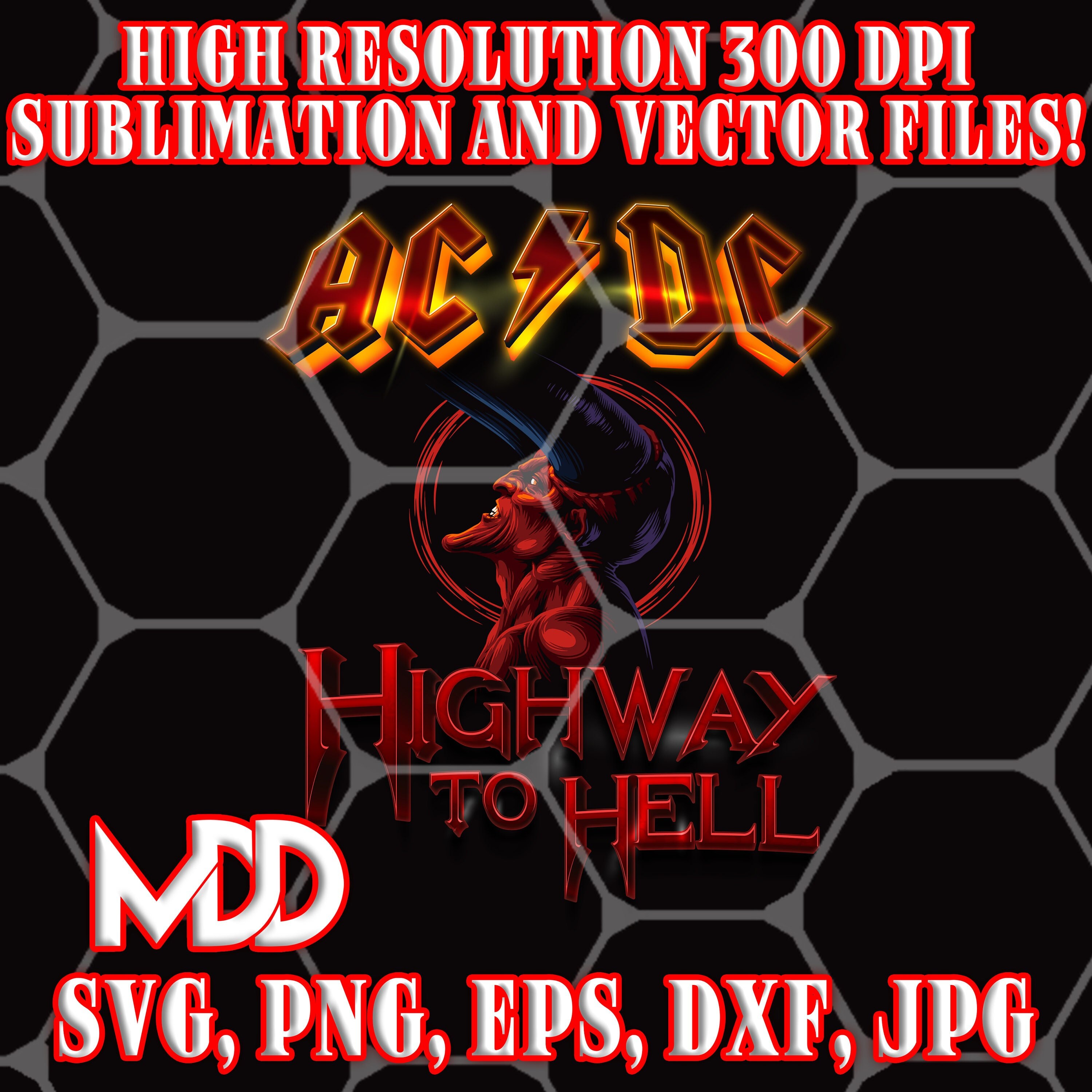 Drawing & Illustration Svg Pdf Classic Rock Svg Ac Dc Design Svg Hard ...