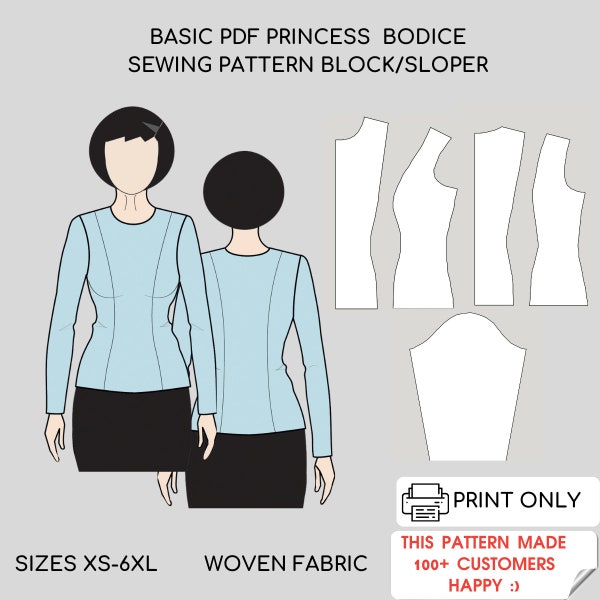 Princess Seam Dress - Etsy