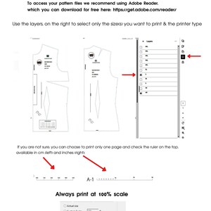 PDF Trumpet Sleeve Sewing Pattern Block | Long Sleeve Sewing Pattern ...