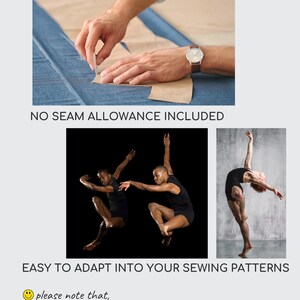 Pdf Men's Leotard, Men's Bodysuit Pattern | Basic Men's Pdf Block ...