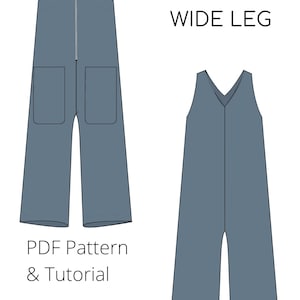 Maternity Pregnancy PDF Jumpsuit Sewing Pattern | Maternity Clothes ...