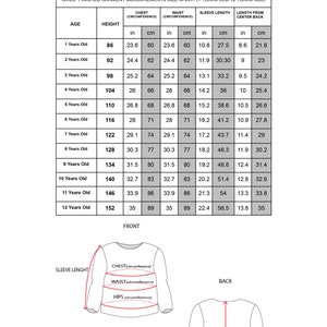 Pdf Girls Bodice Sewing Pattern Block, Basic Girls Pattern Block, Kids ...