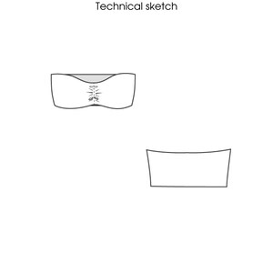 PDF Strapless Top Sewing Pattern Block | Strapless Tube Top Sewing ...