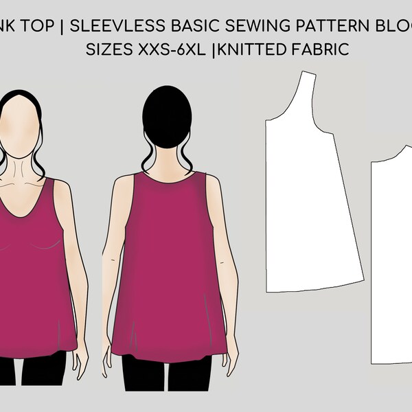 Linen Tank Top Pattern - Etsy