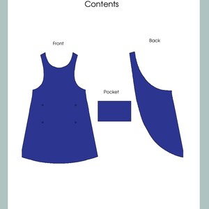 Women's Cross Back Apron Pdf Sewing Pattern Regular & | Etsy