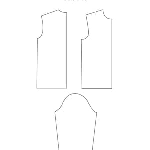 Pdf Men Bodice Sewing Pattern Block/sloper, Men Basic Bodice, Woven ...