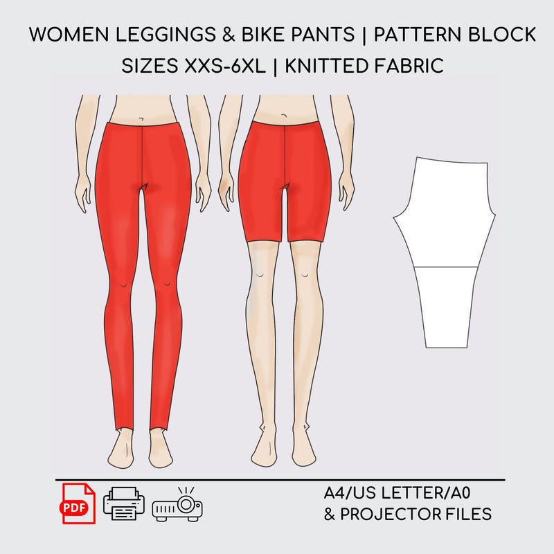 Leggings Pattern - Etsy