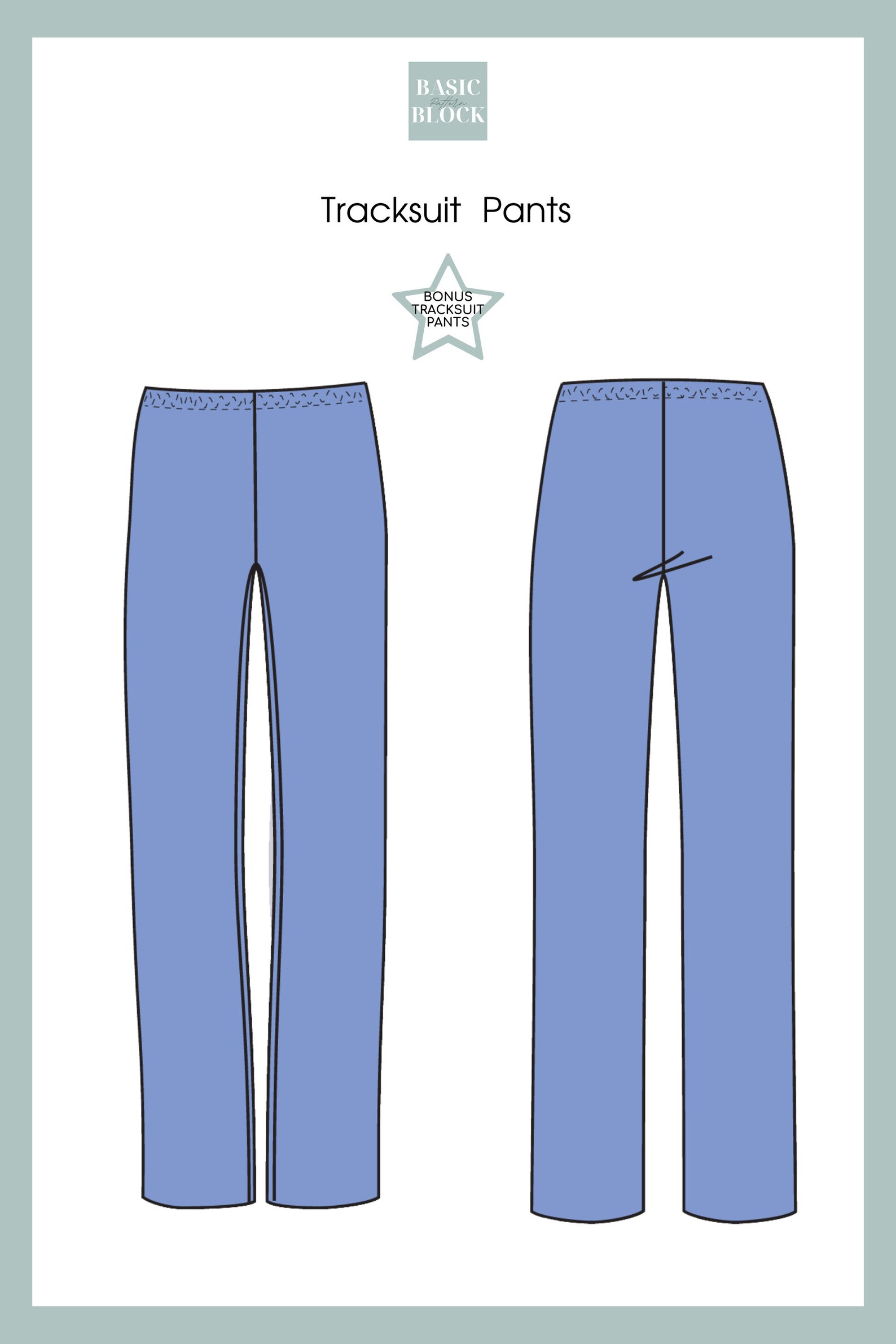 Tracksuit Set Pdf Sewing Pattern Block /sizes XS-3XL/ Training - Etsy