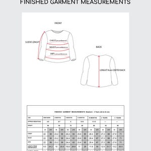Infant Bodice Sewing Pattern Block • Baby Top & Pants (PDF Download ...