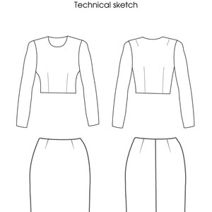 PDF | Plus Size Sewing Pattern Block Bundle | Bodice Skirt Pants Sleeve ...