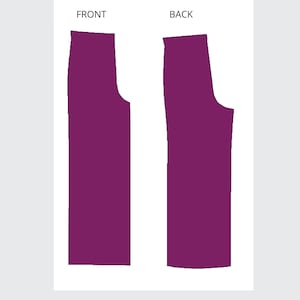 PDF | Wide Leg Pants Sewing Pattern Block | Elastic Waist | Woven ...